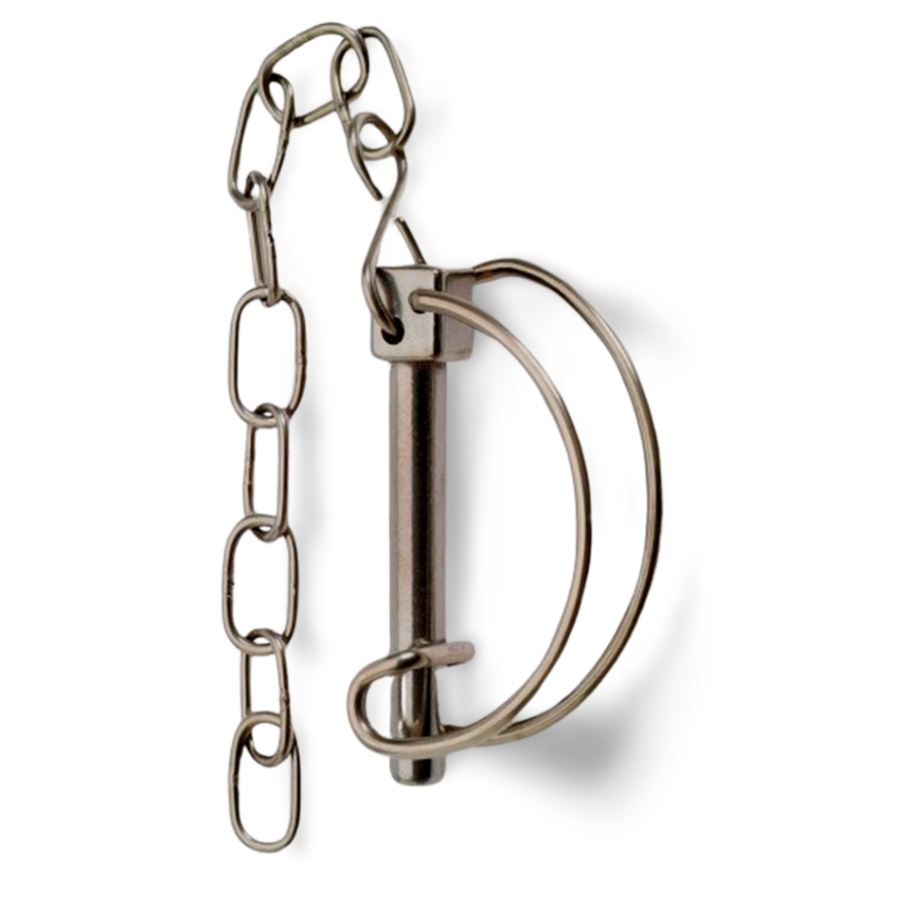 Klappsplint mit Kette - Edelstahl, 7,96